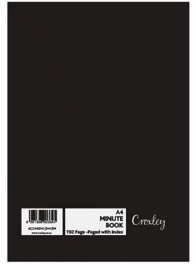 CROXLEY JD445 Account Book A4 Quarter Bound 192 Page Minute | Croxley SA
